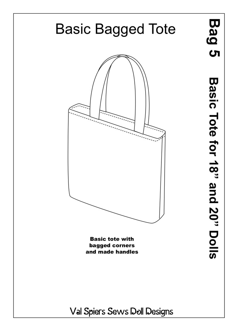 Bag No. 5 Basic Bagged Doll Tote, Pattern by Valspierssews, Fits ...