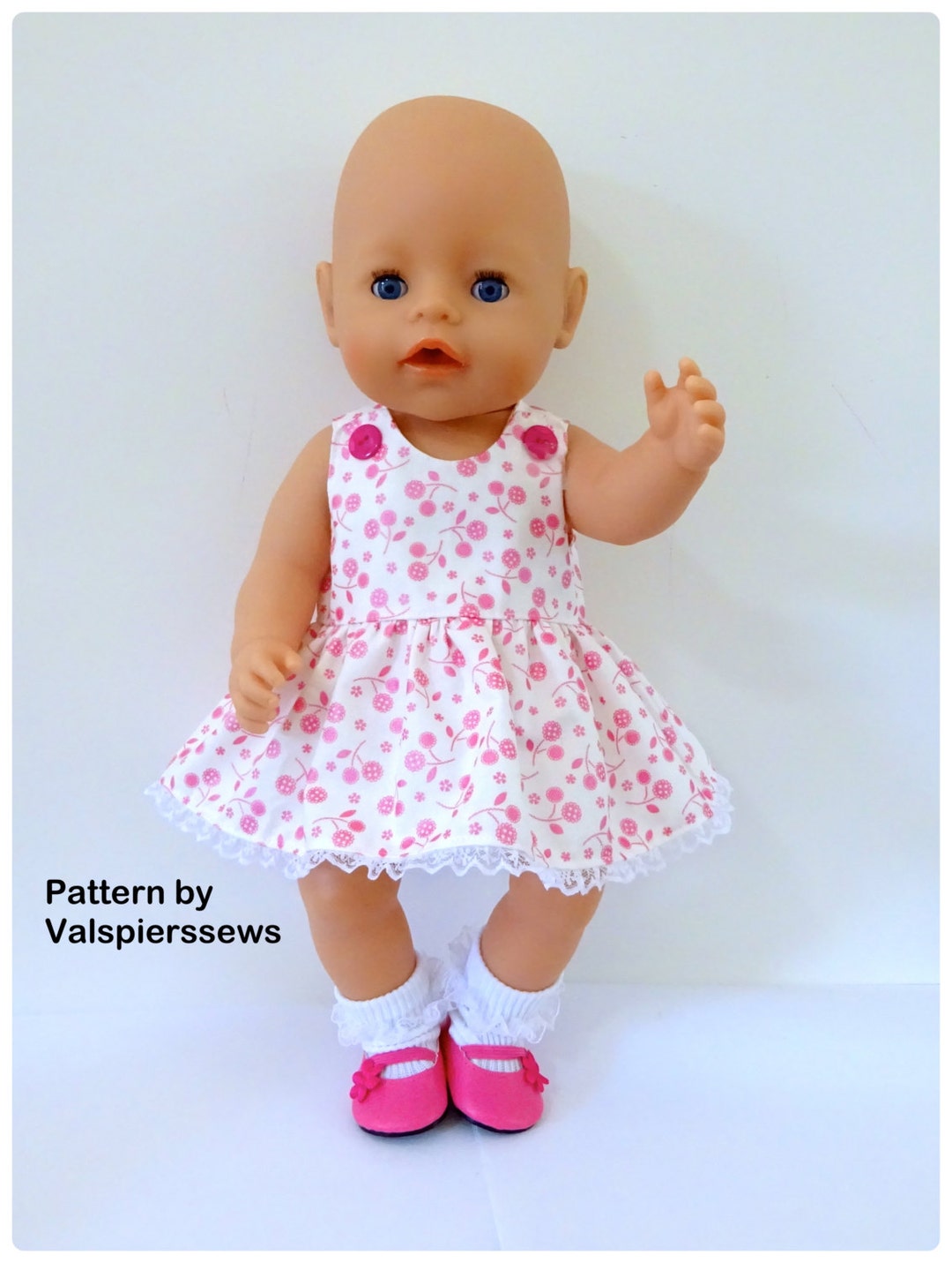 Baby Doll Pinafore, Fits Popular 17 and 18 Dolls, Easy to Sew ...