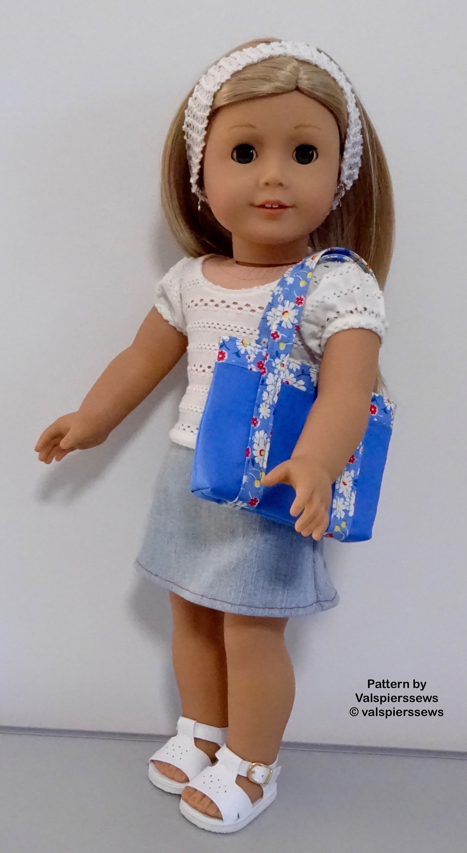 Bag No. 4 Hilo Doll Tote, Pattern by Valspierssews, Fits Popular 18 ...