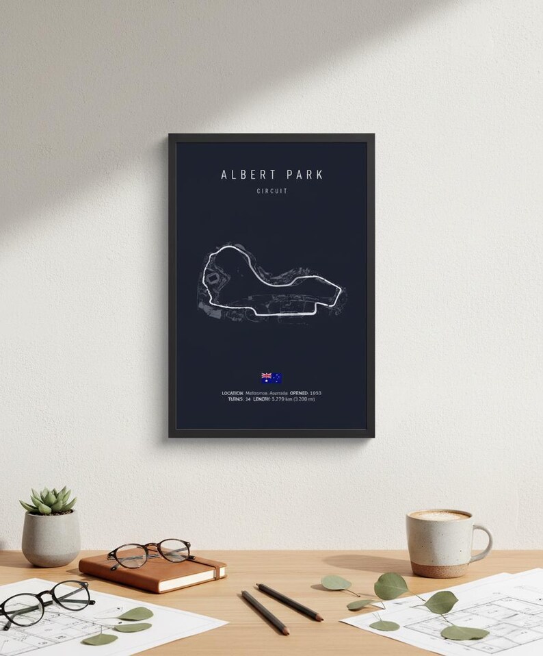 F1 Track Map Poster Set – Monaco, Nürburgring & Spa-francorchamps ...