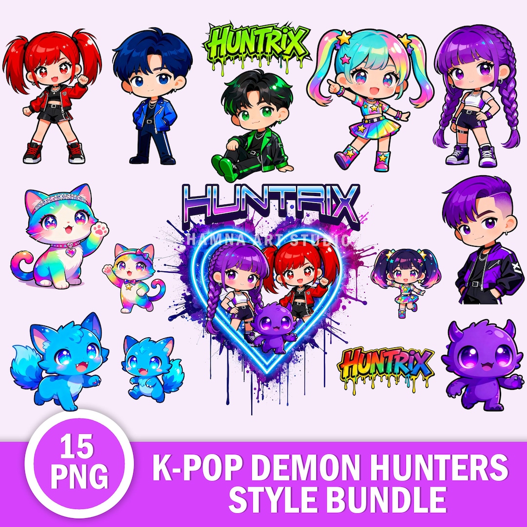 Kpop Demon Hunters Fantasy Art Digital Collection Anime Characters ...