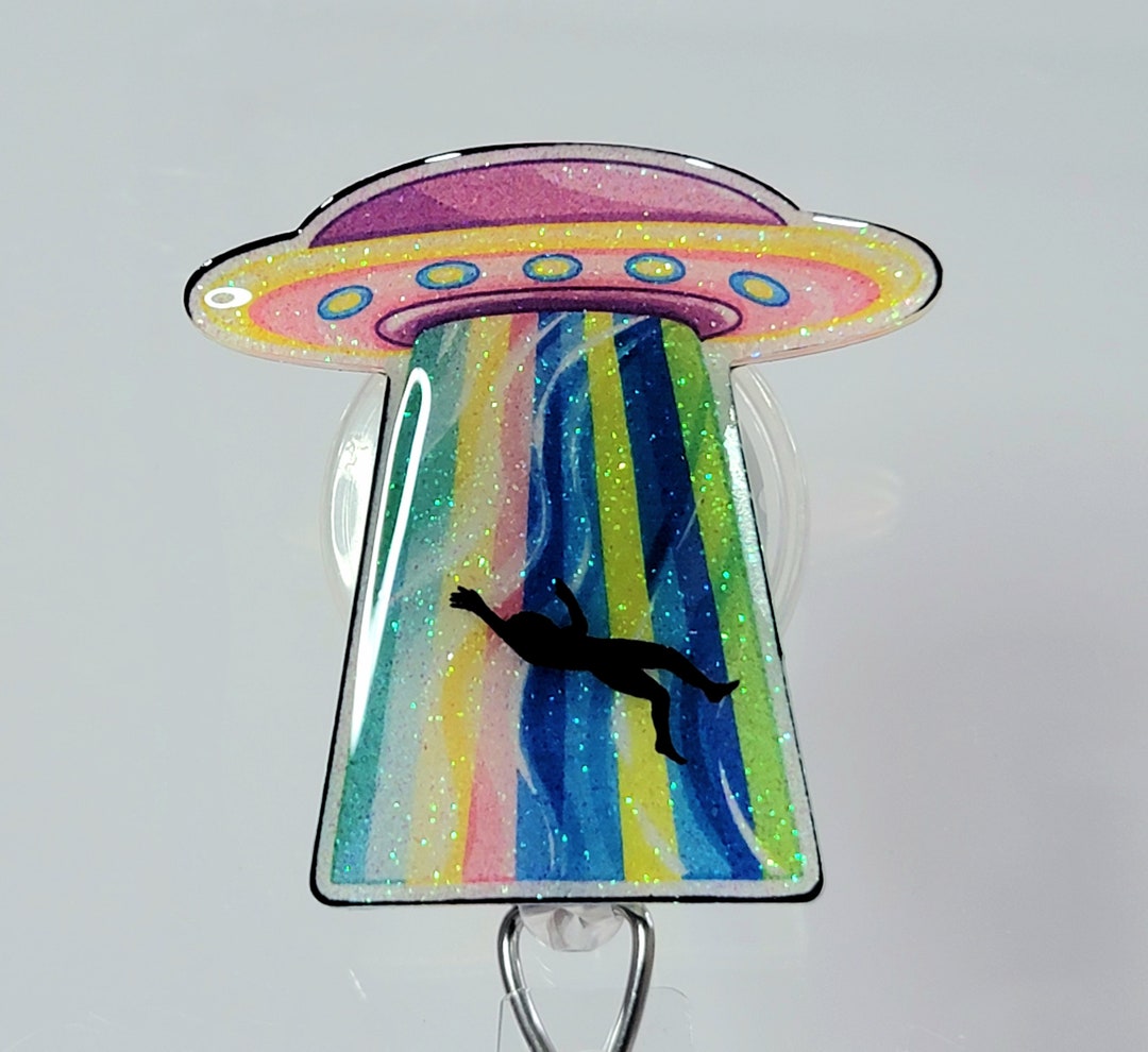 Alien Badge Reels Mothership Nursing Lanyard Ufo Abductionn - Etsy