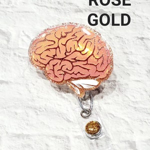 BRAIN BADGE Reels Holographic Neuro. Nursing ID Holder. Gifts for Her ...