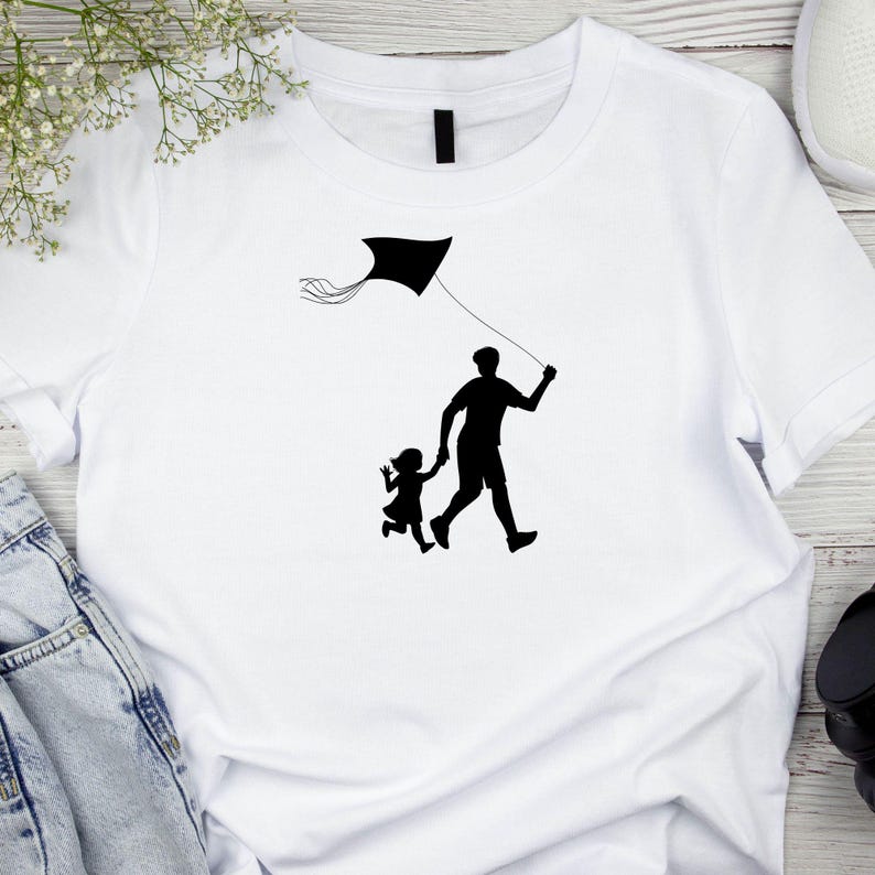 Father Child Silhouette SVG Bundle: Dad Kid Love Cut Files (digital ...