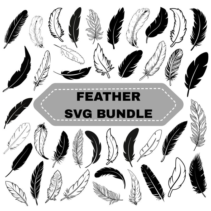 Feather Clipart Svg - Etsy