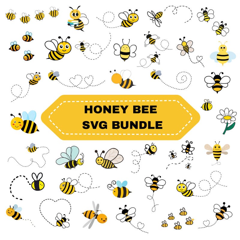 Flying Bee Svg - Etsy