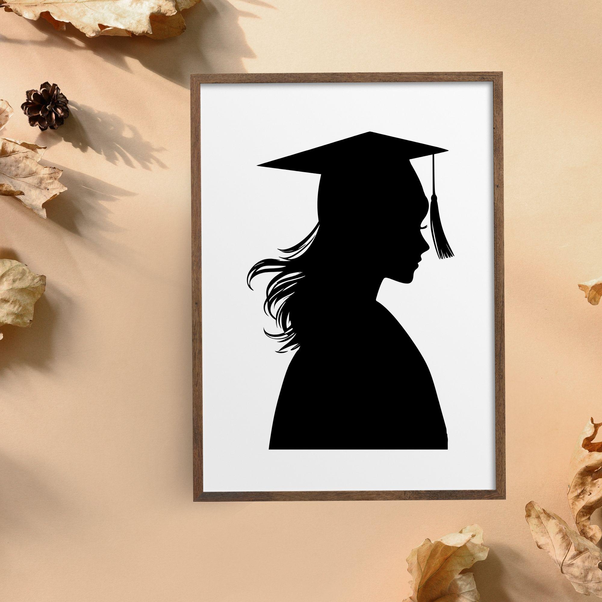 Graduation SVG Bundle: Cap, Clipart, Silhouette (digital Download) - Etsy