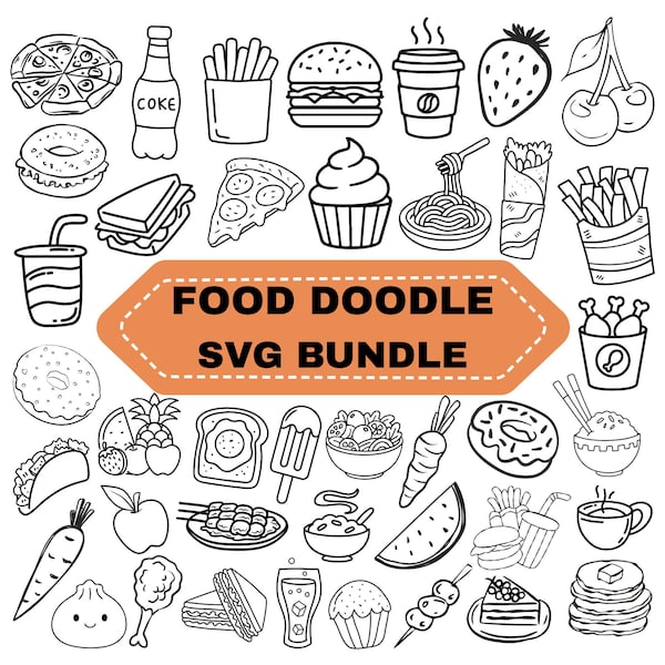 Food Drawing Graphics - Etsy