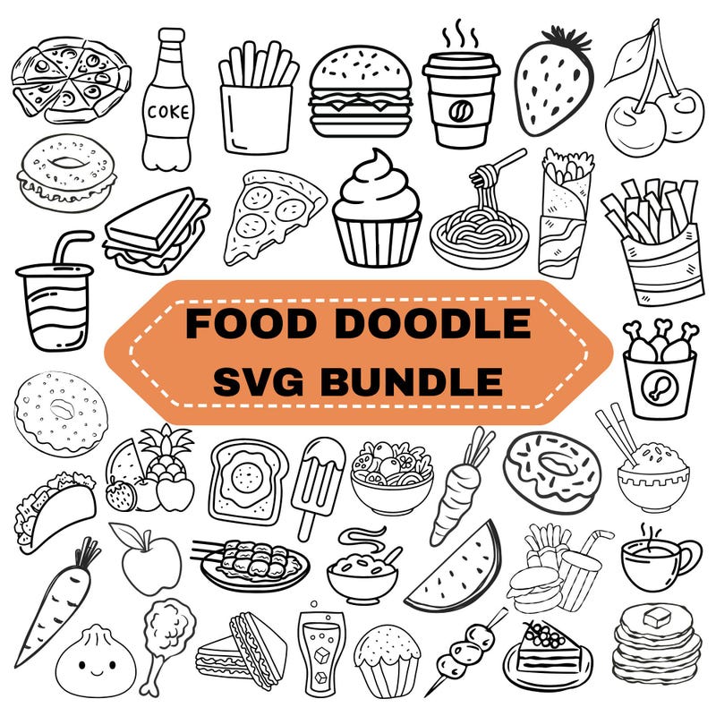 Food Drawing Graphics - Etsy