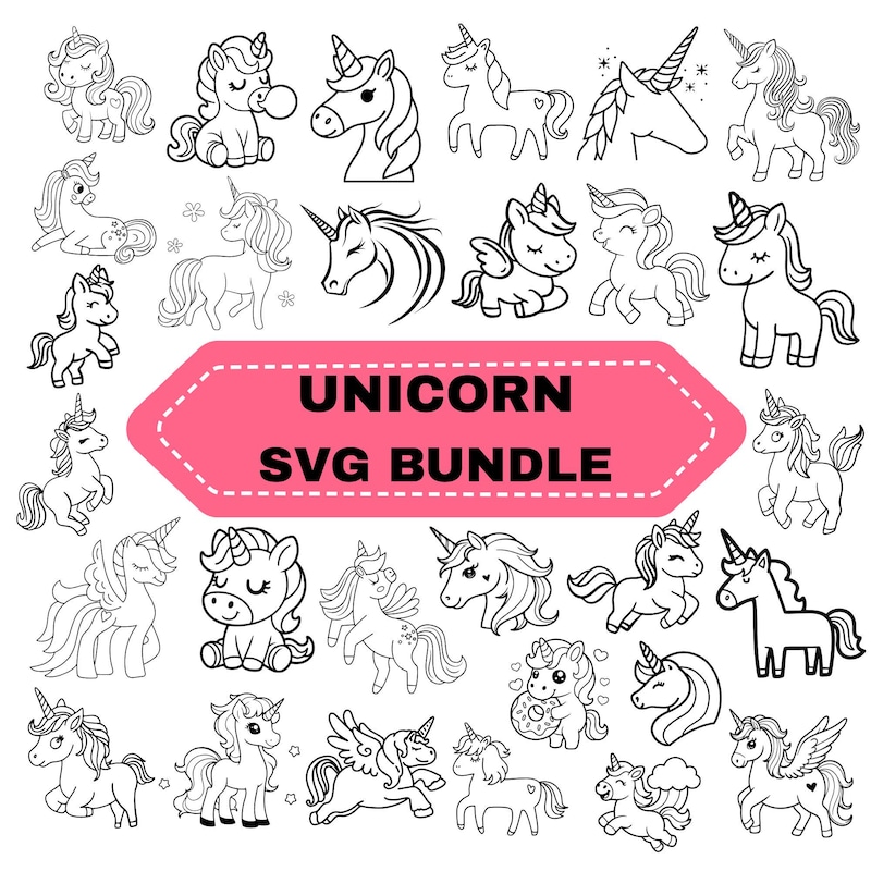 Unicorn Svg - Etsy