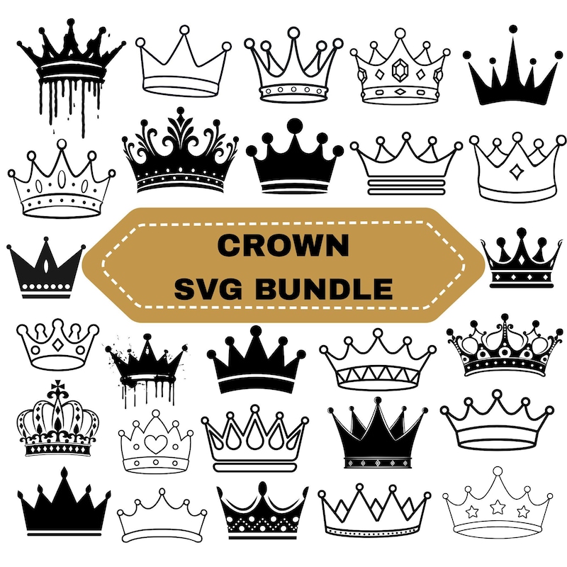 Crown Svg - Etsy