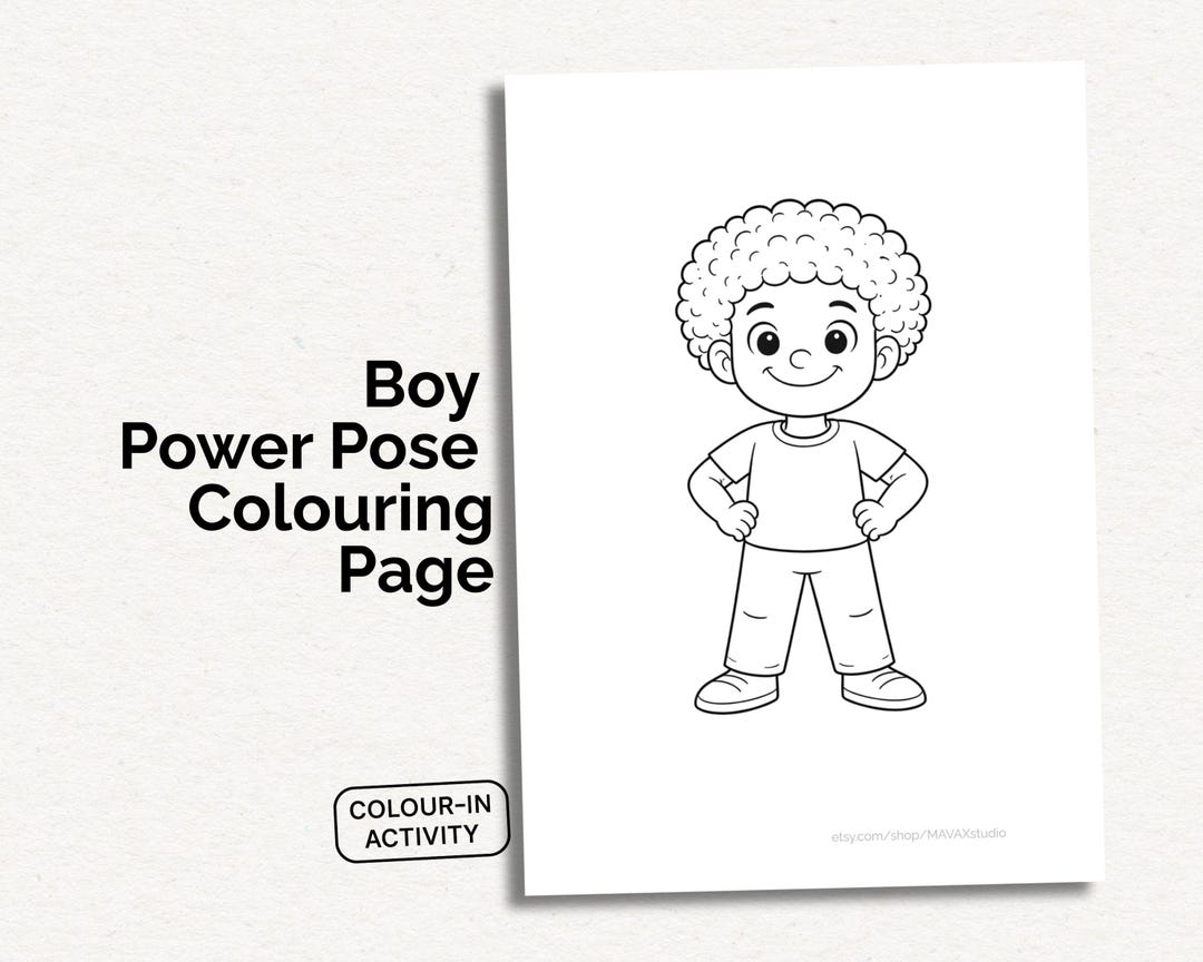 Boys Coloring Page - Empowering Printable | Inclusive Classroom ...