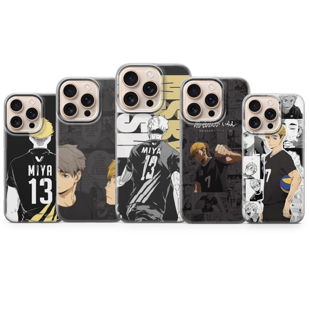 Miya Themed Phone Case Haikyuu for iPhone 17pro, 16, 15, 14, 13, 12 ...