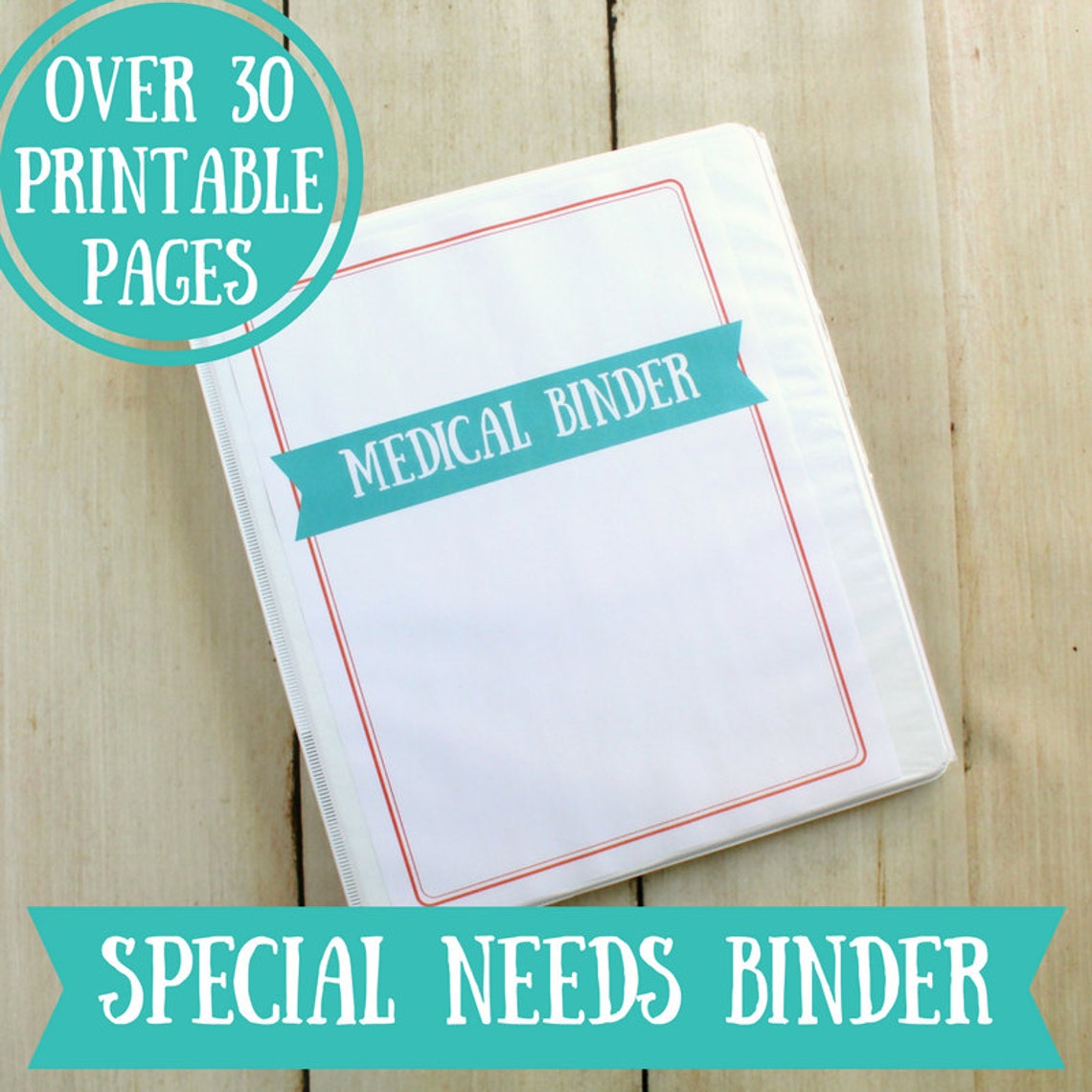 Special Needs Medical Binder Printables 32 Pages Instant - Etsy Australia