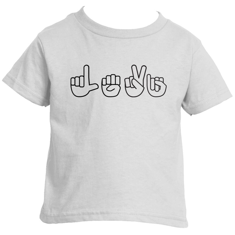 Personalized Sign Language ASL Kids' Shirt Choose Color | Etsy