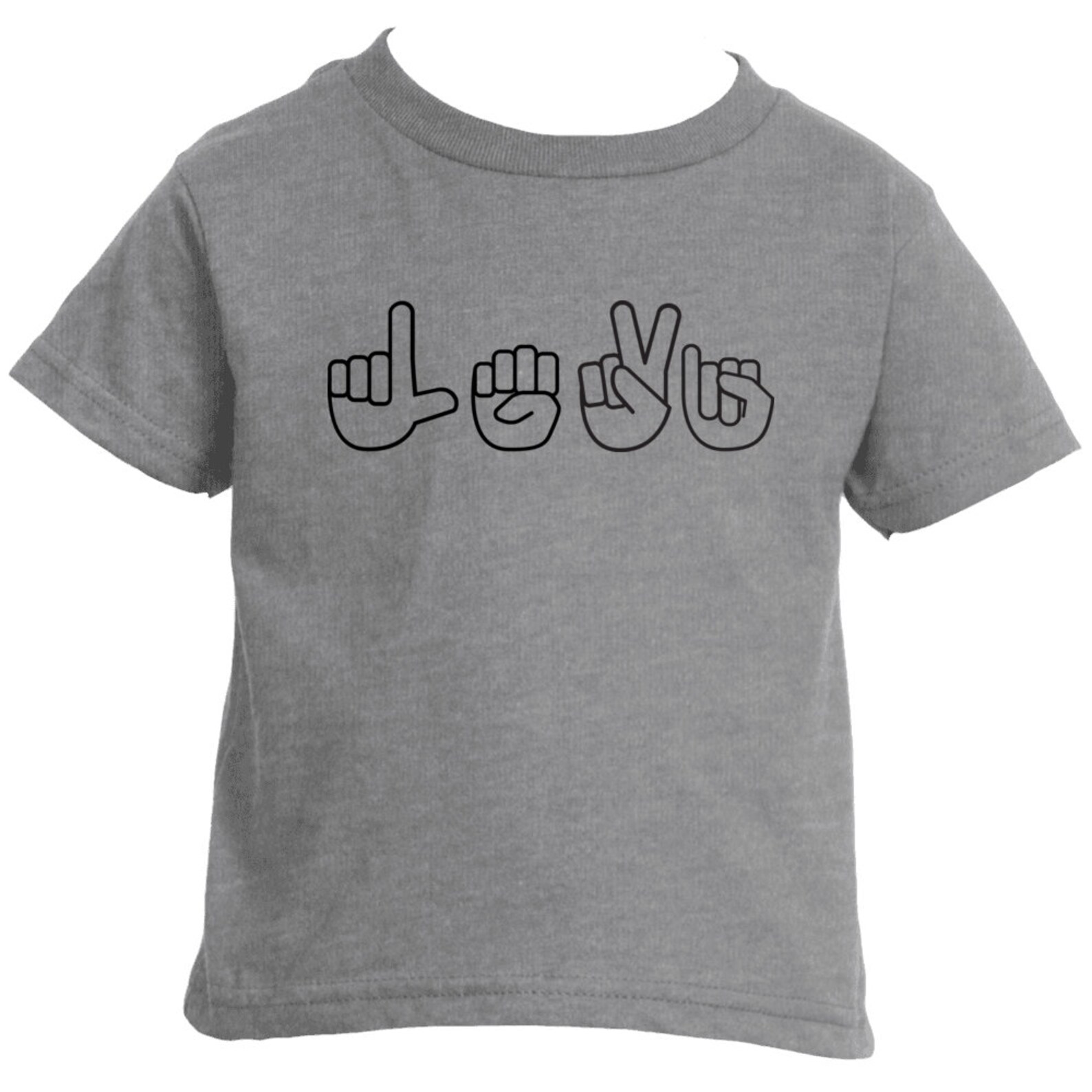 Personalized Sign Language ASL Kids' Shirt Choose Color | Etsy