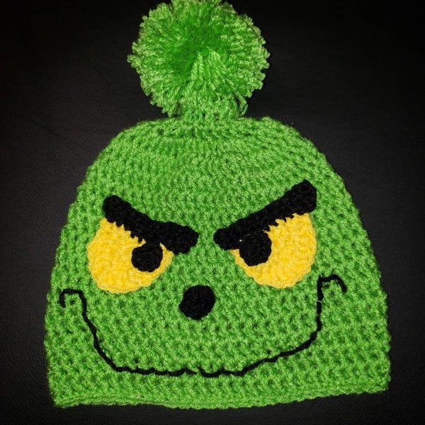 Crochet Grinch Hat - Etsy