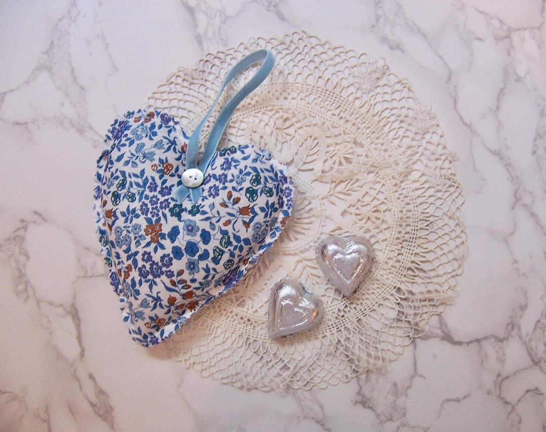 Hanging Heart Lavender Sachet -liberty of London -I Love You - Country ...