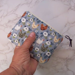 Coin Wallets in a Beautiful Teal Patchwork Fabric-change Purse Wallet ...