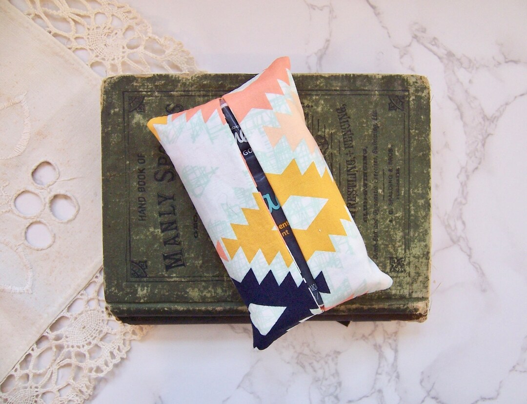 Travel Tissue Case in a Modern Geometric Print- Pocket Tissue- Travel ...