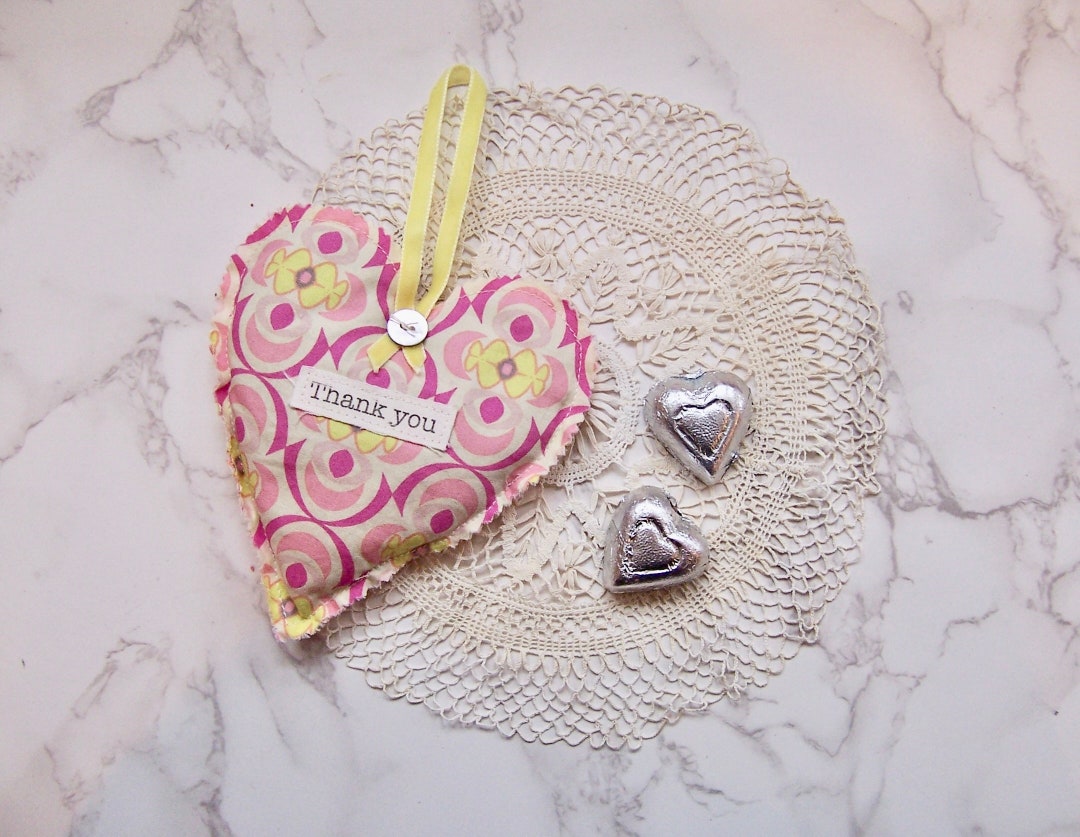 Thank You Hanging Heart Lavender Sachet: Country Decor Gift - Etsy