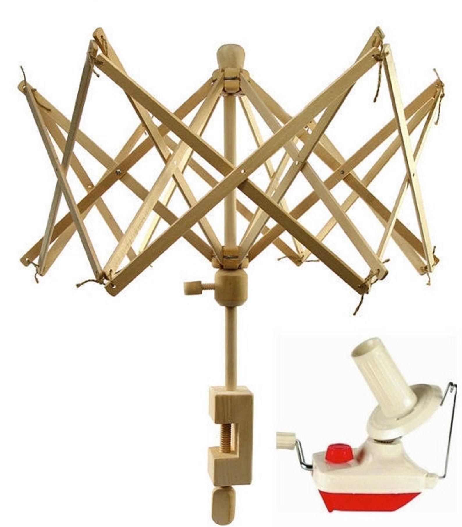 New Wooden Umbrella Swift & Wool Winder | Etsy