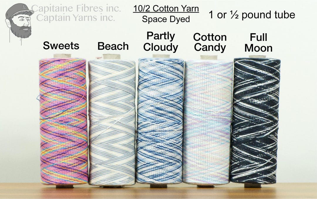 10/2 Cotton Weaving Yarns - Space Dyed - Unmercerized - Etsy