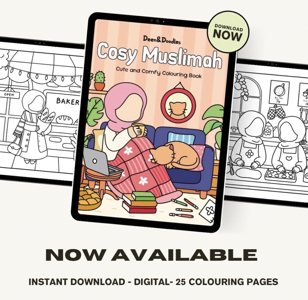 Cosy Muslimah Colouring Book | Muslim | Islamic | Ramadan & Eid | 25 ...