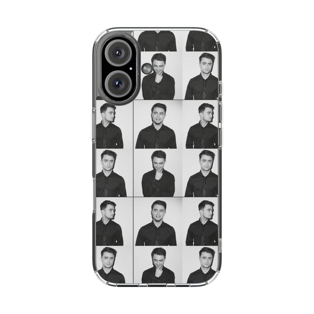 Black and White Daniel Photo Grid Phone Case | Magnetic Clear Impact ...