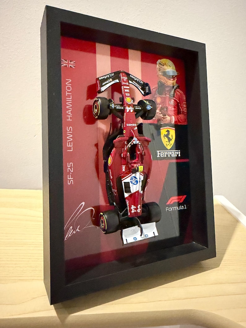 3D Drawing of F1 Ferrari SF-25 Lewis Hamilton - Etsy