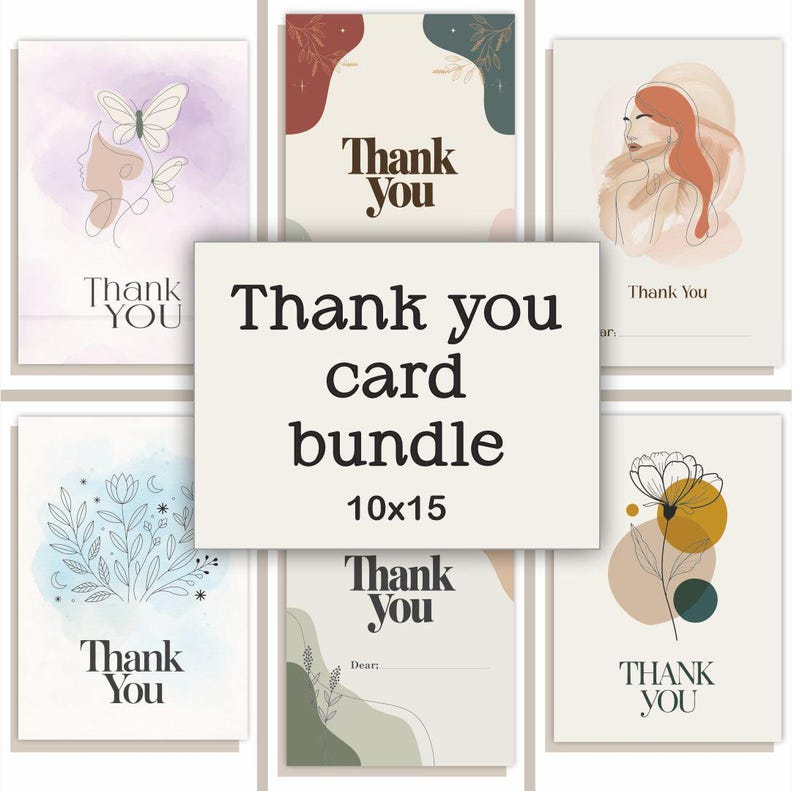 Editable Thank You Card Template, Small Business Packaging Insert ...