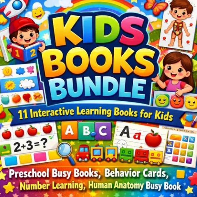 11 Interactive Learning Books for Kids | Preschool Busy Books, Numbers ...