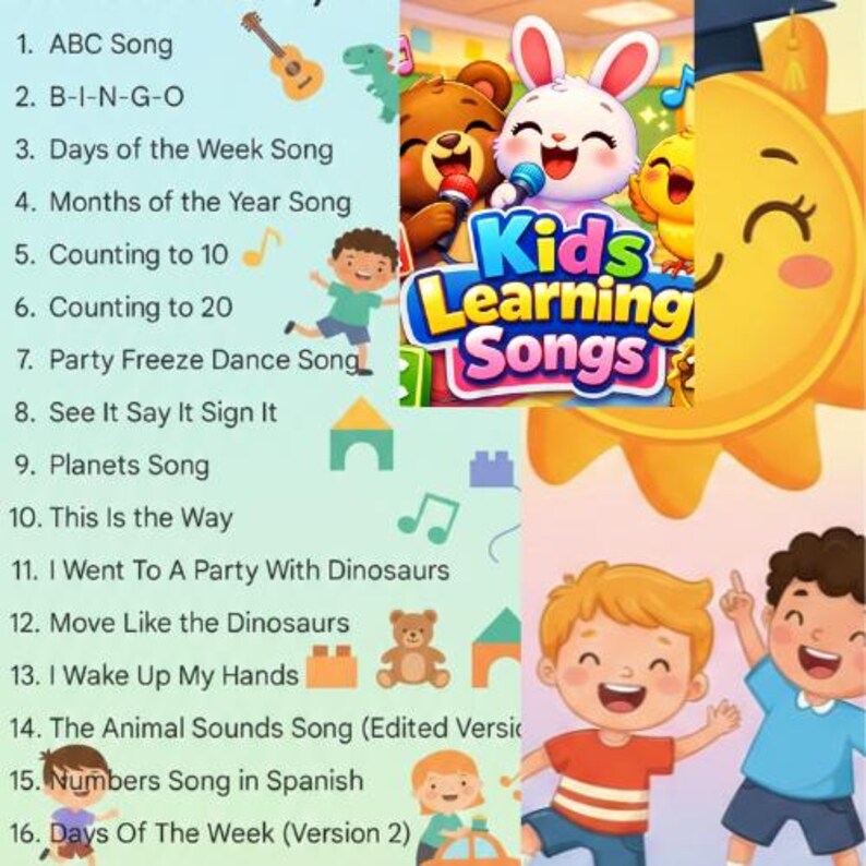1 Hour 32 Minutes of Learning Music for Kids|educational Songs Bundle ...