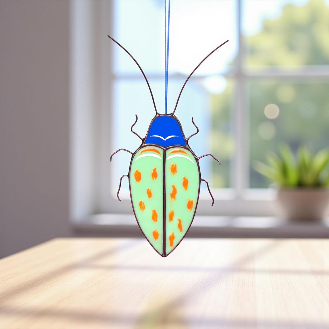 Bug Stained Glass Suncatcher: Holiday Gifts for Coworkers, New Home ...
