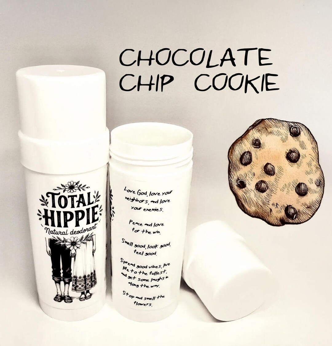All Natural Deodorant - CHOCOLATE CHIP COOKIE - Organic, W/essential ...