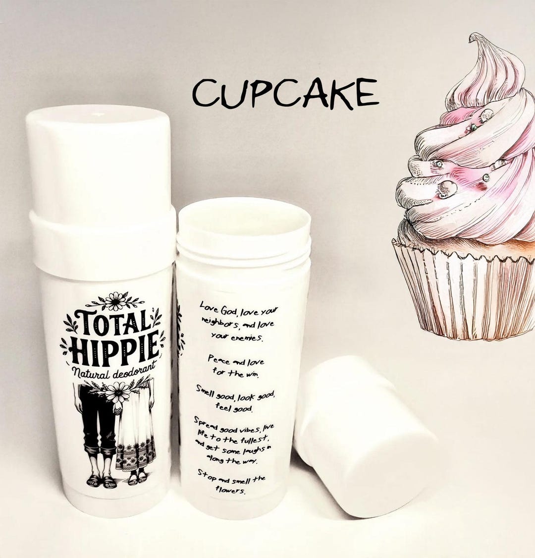 All Natural Deodorant - CUPCAKE - Organic, W/essential Oils ...