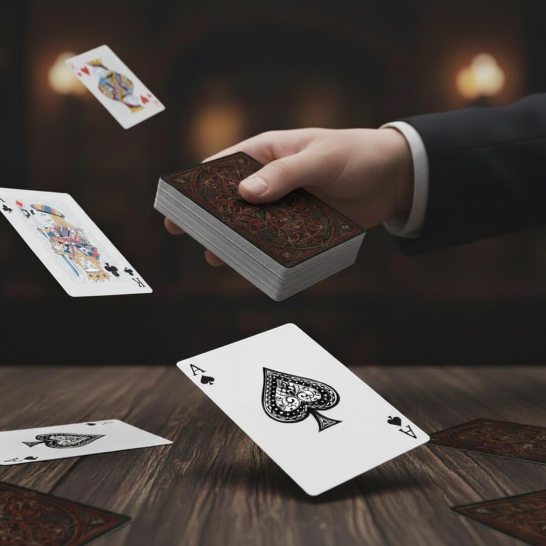 Gothic Playing Cards Deck – Dark Red & Black Filigree Poker Cards ...