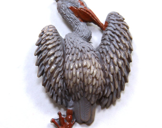 Pelican Cabochon Vintage Japanese Celluloid 1930s JB147 - Etsy