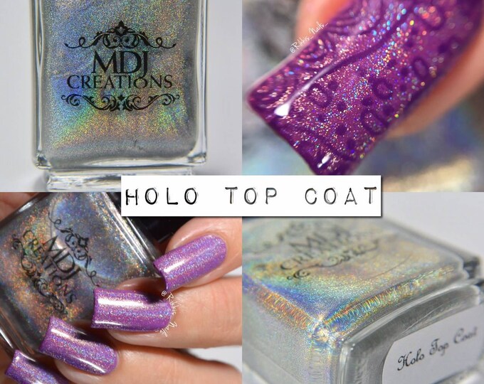 Holographic Top Coat Spectraflair Rainbow Spectrum 5 Free - Etsy