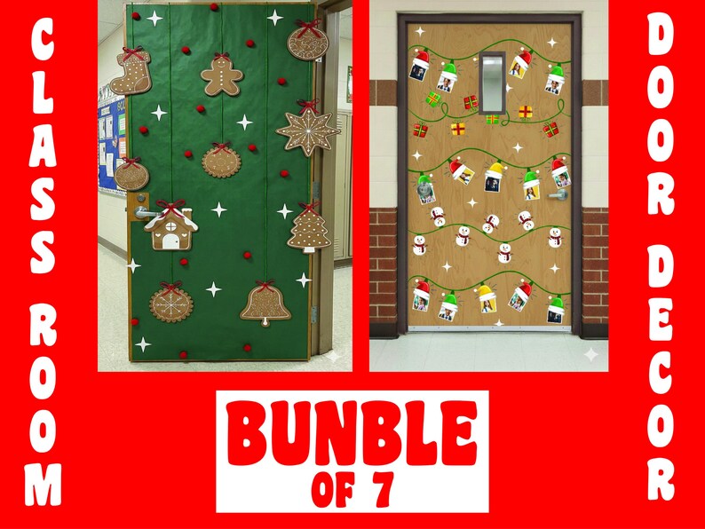 Christmas Classroom Door Decor Kit | Holiday Activity (PDF) - Etsy