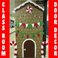 Christmas Door Decor | December Door Decor | Editable | Happy Holidays ...