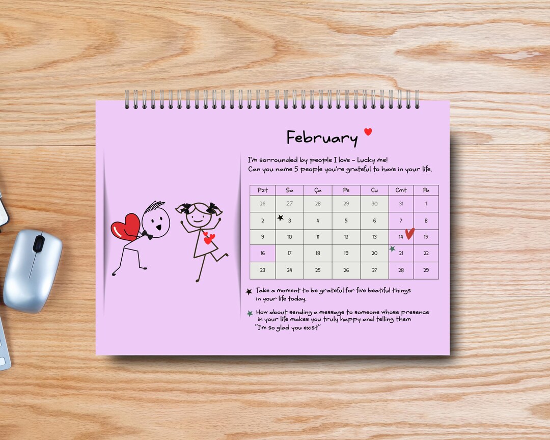2026 Printable Calendar, Stick Figure, Monthly Inspirational Quotes ...