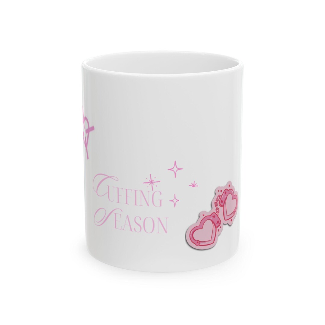 Pink Aesthetic Heart Handcuffs Mug,cute Ceramic Valentine Mug, Soft ...