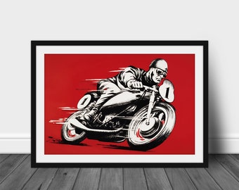 Frera Italian Vintage Motorcycle Poster - Etsy