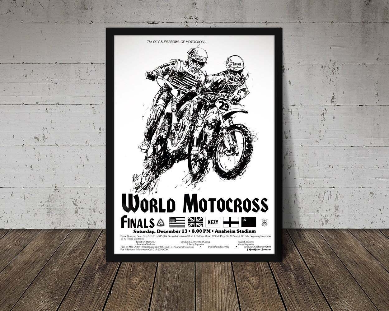 Vintage Motocross Poster for sale| 71 ads for used Vintage Motocross ...