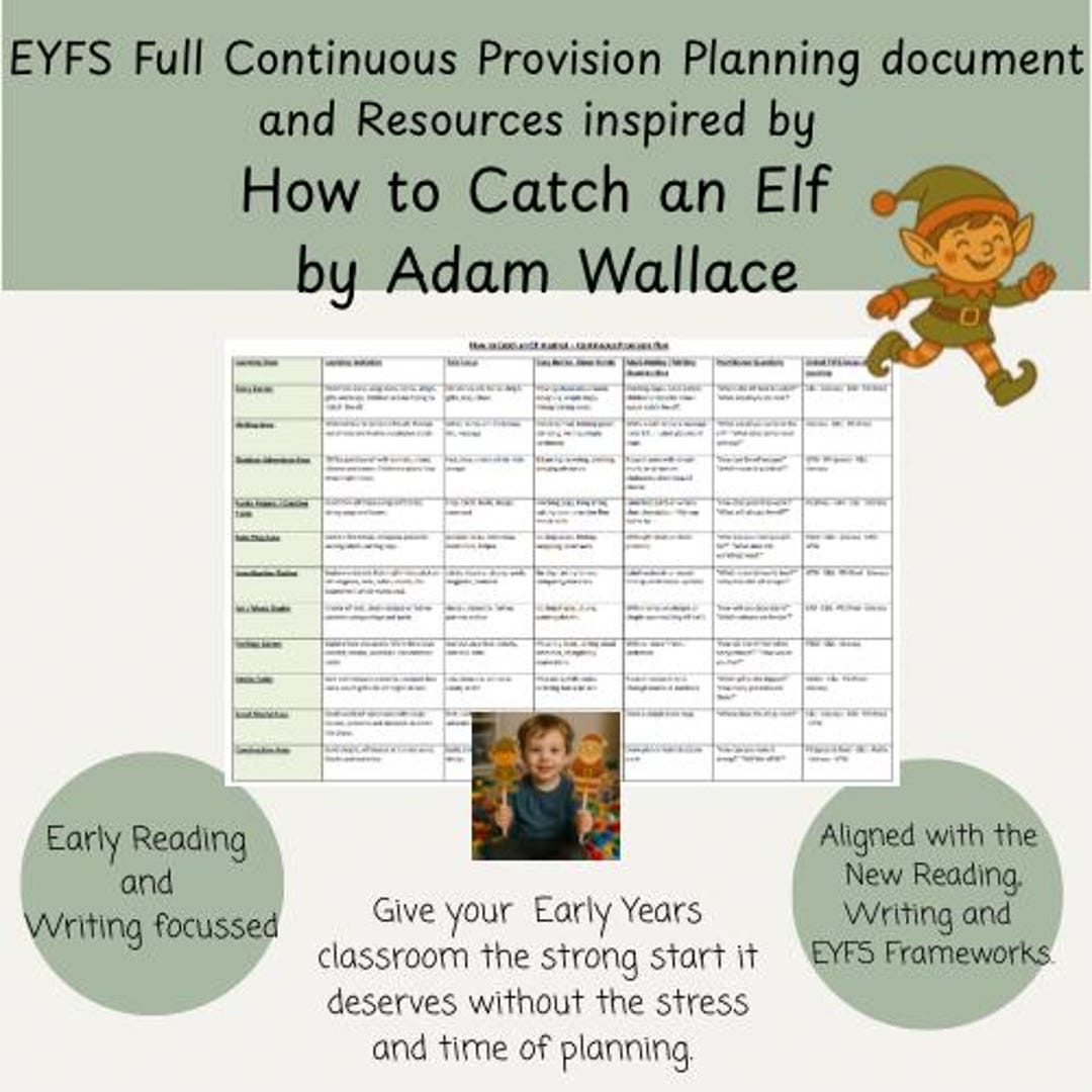 How to Catch an Elf Christmas Planning and Resources | Elf Writing ...