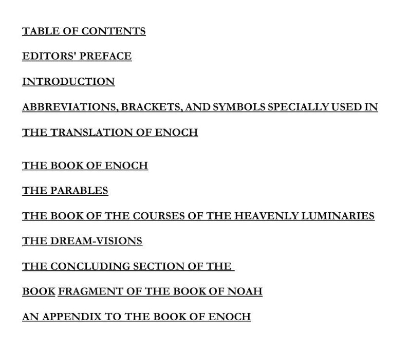 The Book of Enoch – Ancient Religious Text | Public Domain Ebook PDF ...