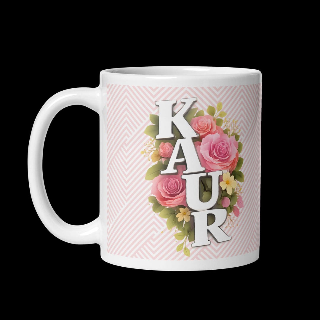 KAUR Floral Coffee Mug | Punjabi Sikh Pride Gift - Etsy UK