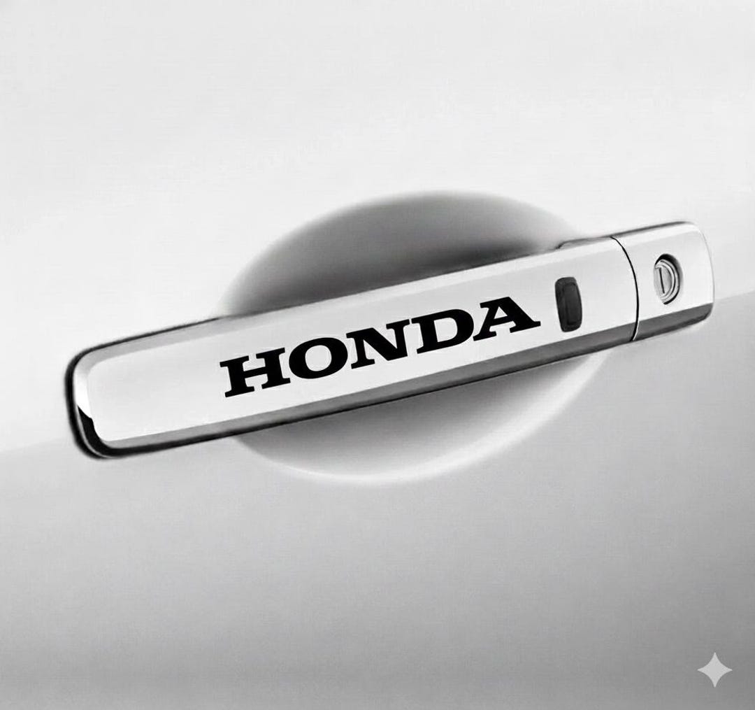4x Honda Car Vinyl Decals – Door Handles, Windows & Accessories - Etsy