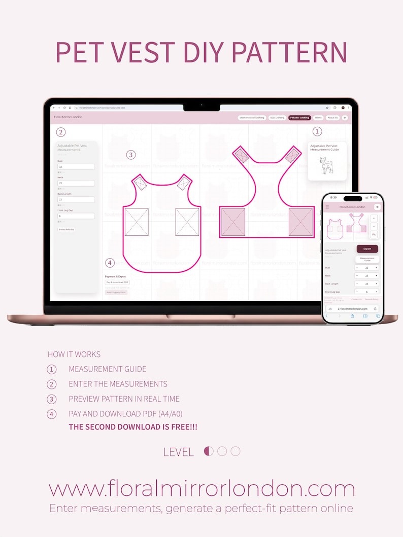 Easy Dog Vest Sewing Pattern | Beginner DIY Pet Clothes (PDF Download ...
